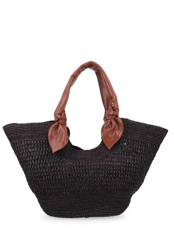 Hereu Borsa Intrecciata In Raffia