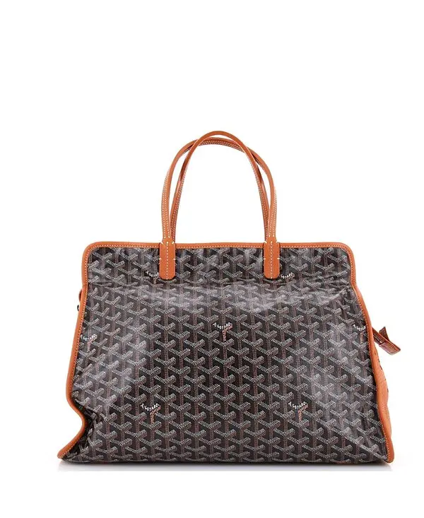 Goyard Pm Hardy Pet Carrier Coated Canvas - Brown
