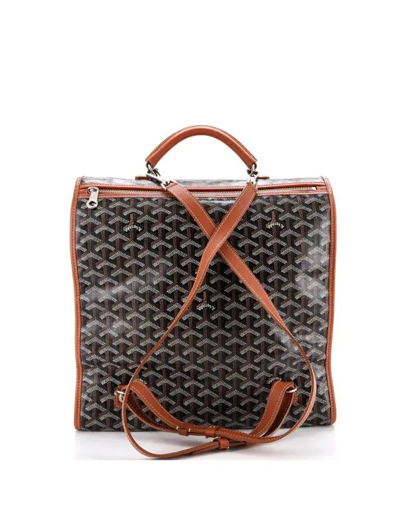 Goyard Saint Leger Briefcase Backpack Coated Canvas