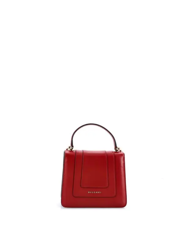 BVLGARI Small Serpenti Forever Top Handle Bag Leather