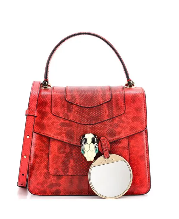 BVLGARI Small Serpenti Forever Top Handle Bag Karung