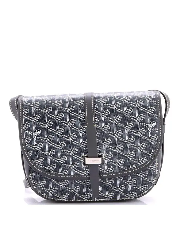 Goyard Pm Belvedere Ii Messenger Bag Coated Canvas - Gray