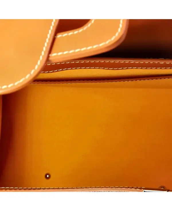 Goyard Pm Saigon Top Handle Bag Coated Canvas With Leather