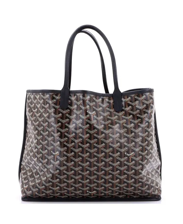 Goyard Pm Anjou Reversible Tote Coated Canvas - Black