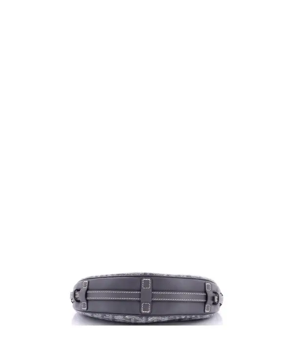 Goyard Hirondelle Shoulder Bag Coated Canvas And Leather - Gray