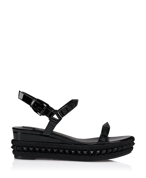 CHRISTIAN LOUBOUTIN Pyra Clou Sandals 60 Mm Espadrilles - Black