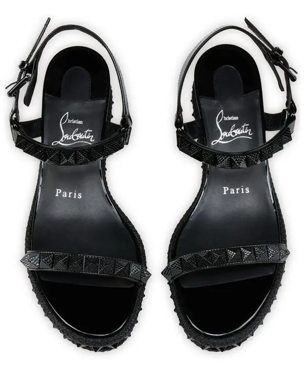 CHRISTIAN LOUBOUTIN Pyra Clou Sandals 60 Mm Espadrilles