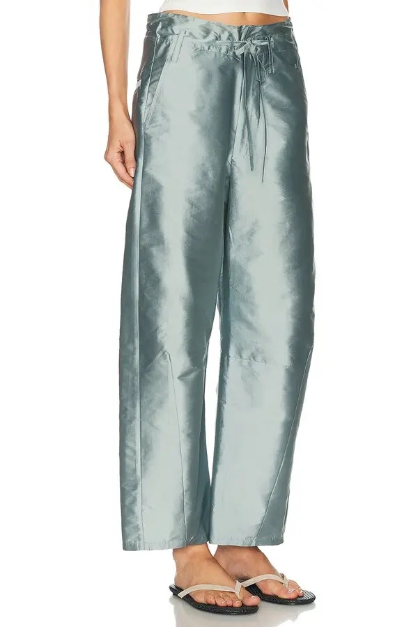 Chan Luu Techno Taffeta Barrel Pant