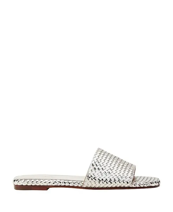 NAGHEDI St. Barths Metallic Slide - Silver