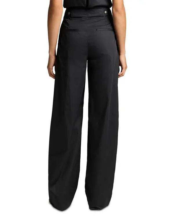 Vince Cotton High Rise Elastic Waist Pants