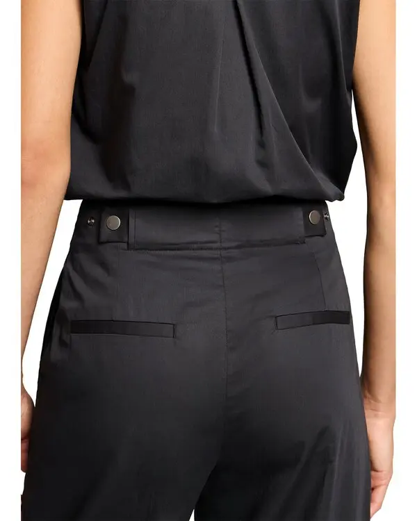 Vince Cotton High Rise Elastic Waist Pants