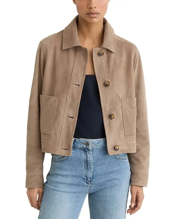 REISS Sonny Suede Jacket