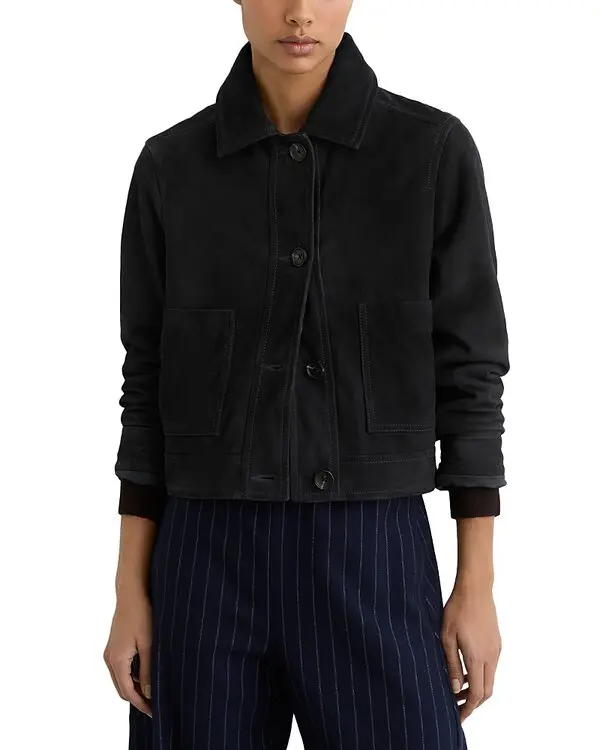 REISS Sonny Suede Jacket