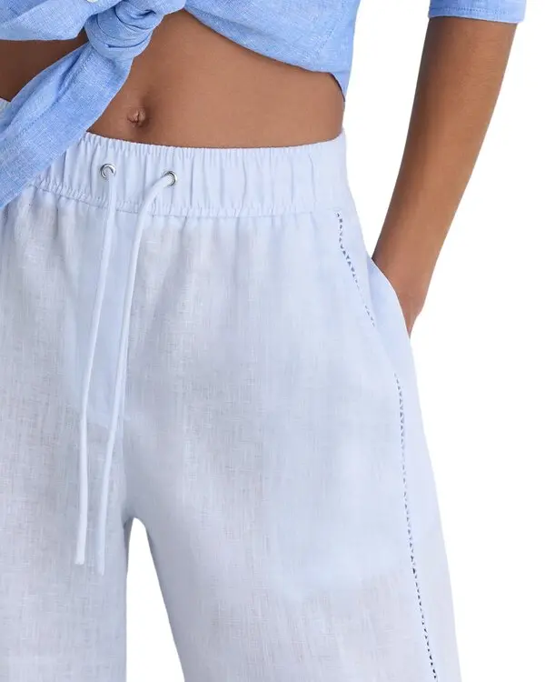 REISS Petite Riley Linen Pants