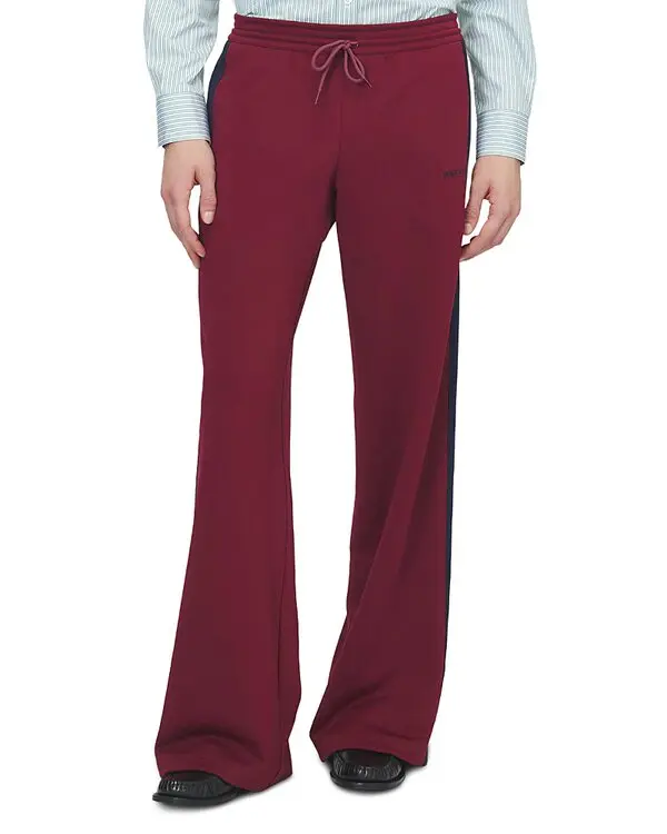 Alexander McQueen Technical Flare Drawstring Track Pants - Ruby Red