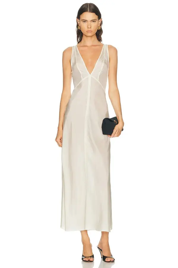 EAVES Freda Maxi Dress - Pearl