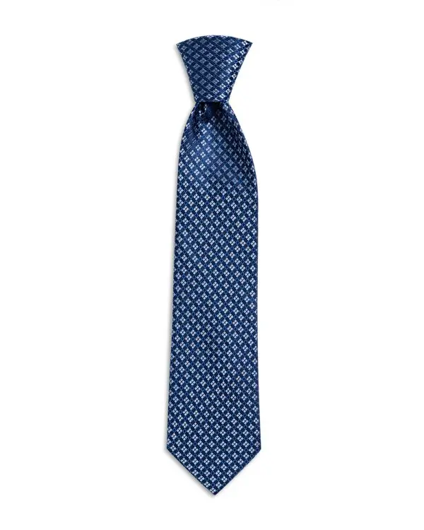 Bloomingdale'S Silk Classic Geometric Tie - Navy