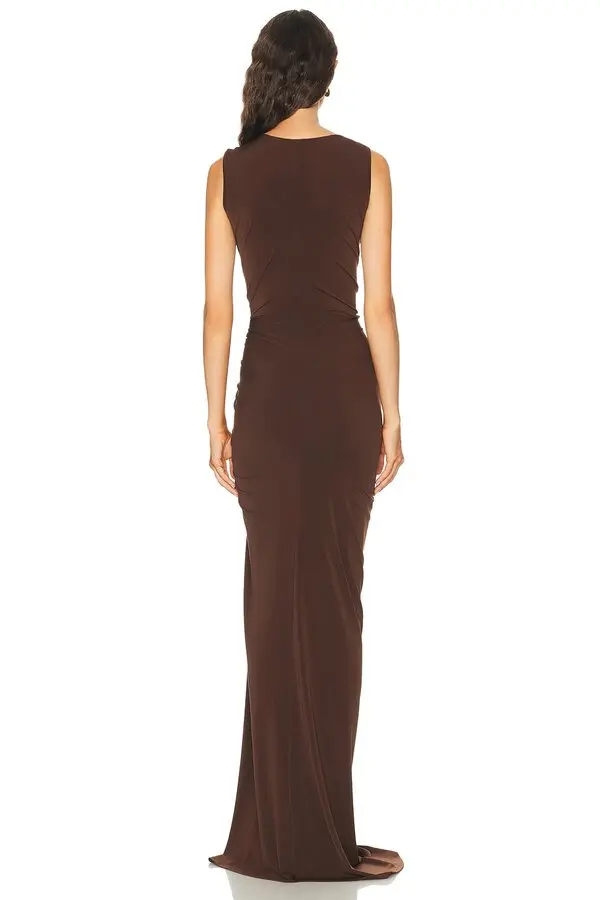 SID NEIGUM Gathered Belt Dress