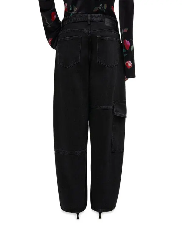 GANNI Essentials Rigid Low Rise Barrel Jeans