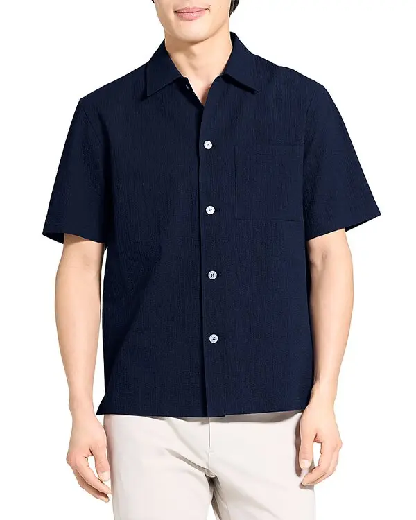 Theory Mini Texture Shirt - Baltic