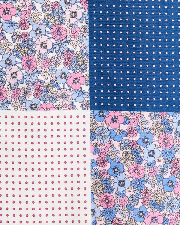 Bloomingdale'S Floral Quadrant Silk Pocket Square Exclusive - Pink