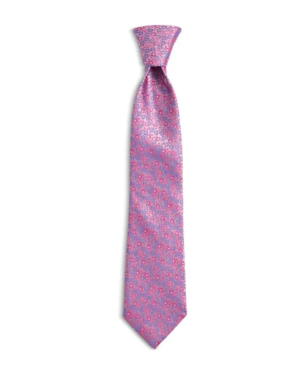 Bloomingdale'S Silk Classic Floral Neck Tie - Pink