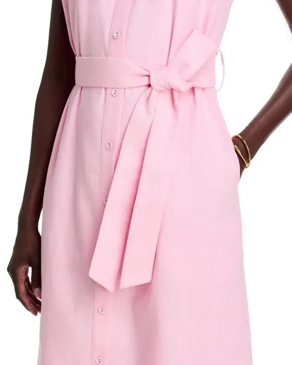 DOLCE CABO Sleeveless Belted Shirt Dress