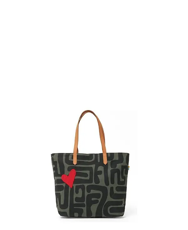 UBUNTU LIFE Safari Kuba With Beaded Heart Go To Tote - Multi