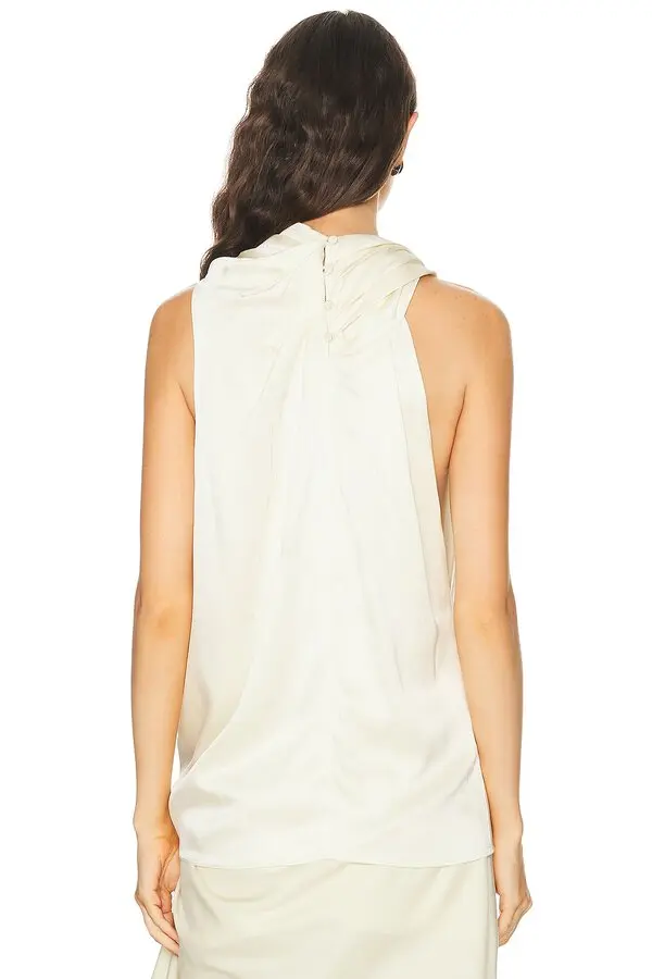 HEIRLOME Kate Sleeveless Satin Top - Ivory