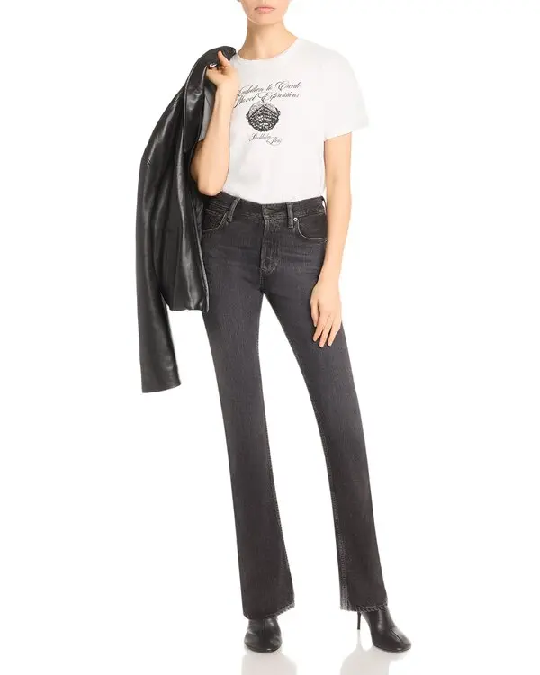 Acne Studios Mid Rise Straight Jeans - Black