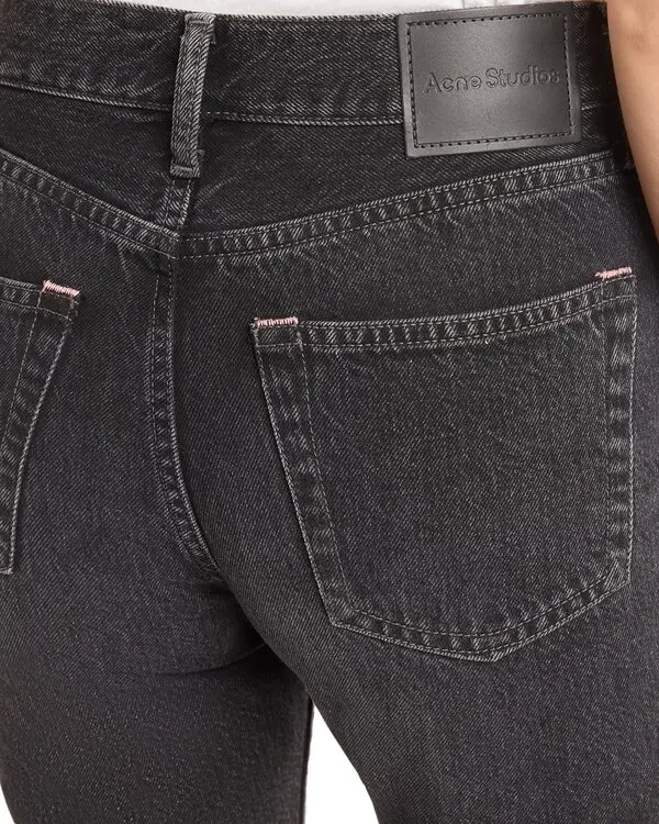 Acne Studios Mid Rise Straight Jeans - Black