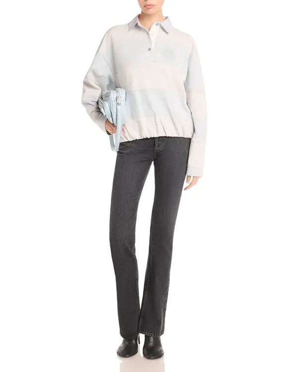 Acne Studios Striped Polo Sweatshirt