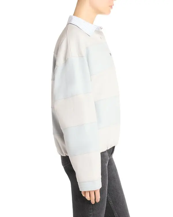 Acne Studios Striped Polo Sweatshirt