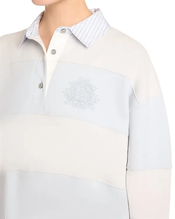 Acne Studios Striped Polo Sweatshirt