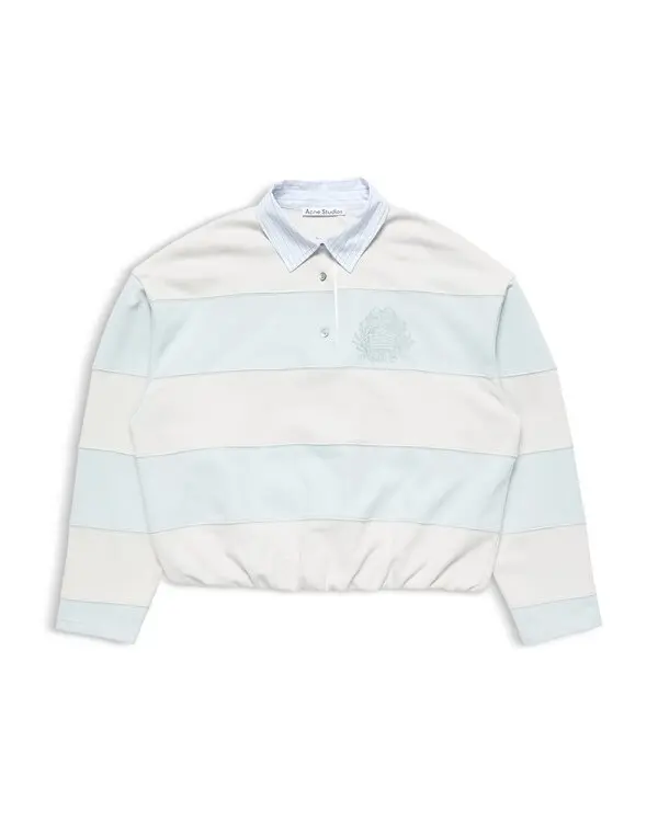 Acne Studios Striped Polo Sweatshirt