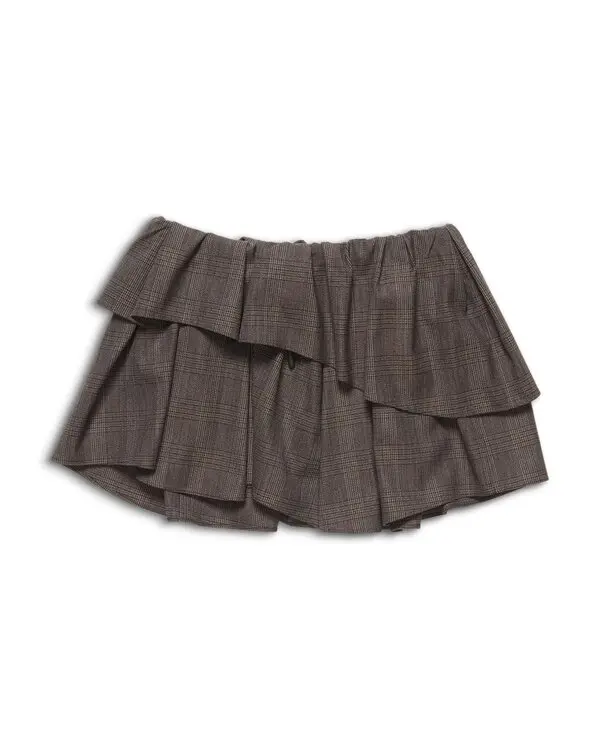Acne Studios Layered Check Skirt