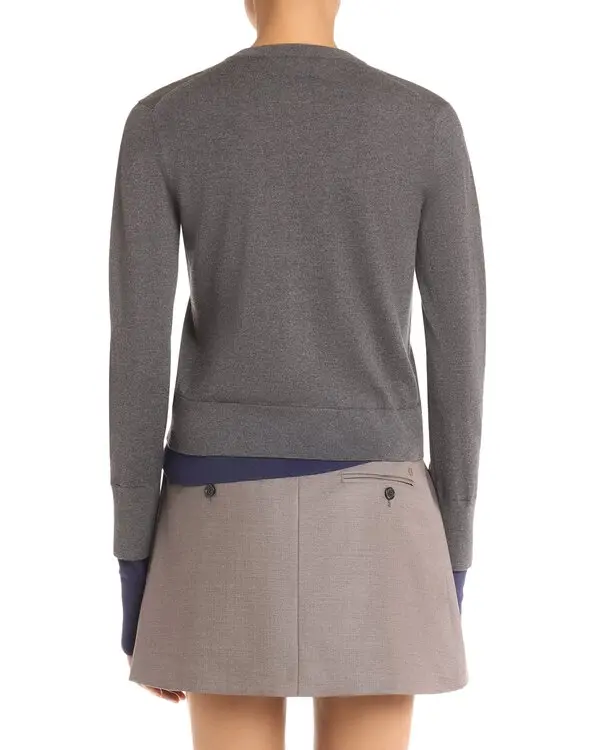 Acne Studios Layered Look Cardigan Sweater