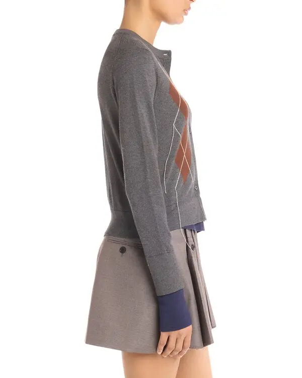 Acne Studios Layered Look Cardigan Sweater