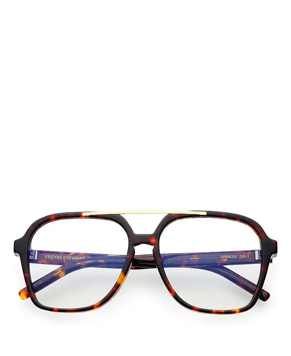 FREYRS EYEWEAR Spencer Aviator Blue Light Blocking Reading Glasses, 55 Mm - Brown Tortoise