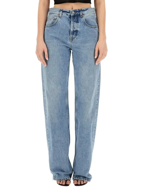 Saint Laurent 100% Cotton Mini Jeans