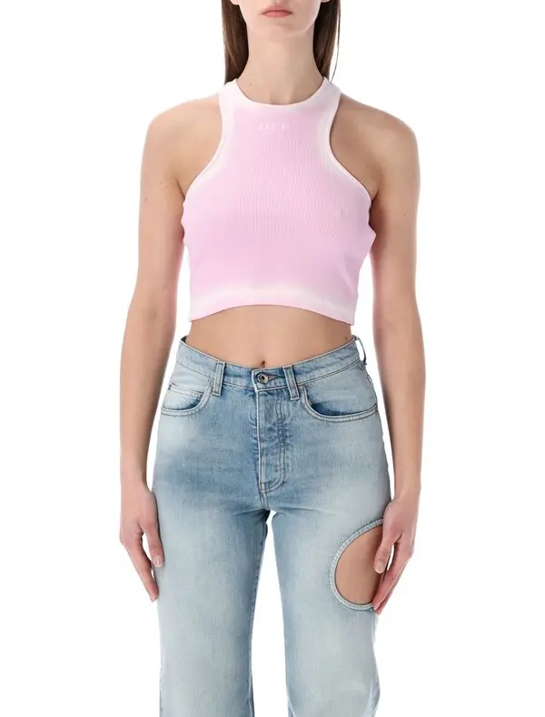 Off-White Stylish Woman's Mini Top