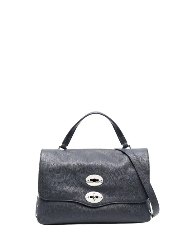 ZANELLATO Mini Top Handle Bag With Silver-tone Embellishments
