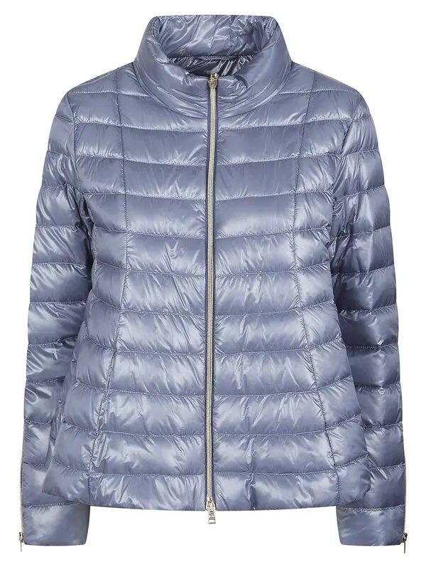 Herno Quilted Short Down Jacket - Light Blue