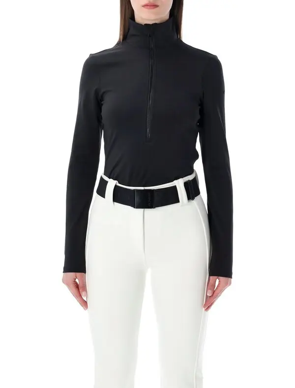 Goldbergh Sleek Ski Bodysuit With ¼ Zip - Black