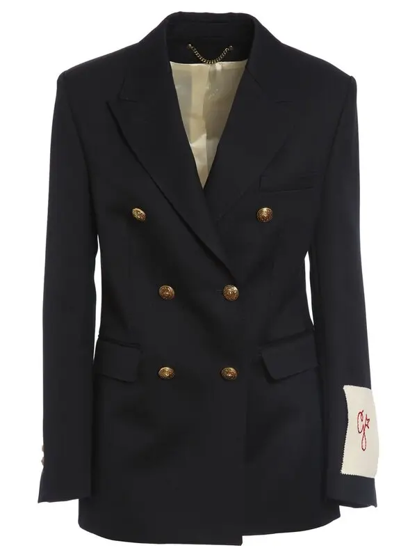 GOLDEN GOOSE Diva Double-breasted Wool Blend Blazer