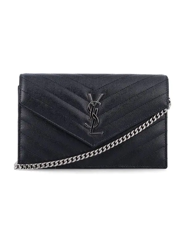 Saint Laurent Quilted Leather Mini Shoulder Bag - Nero
