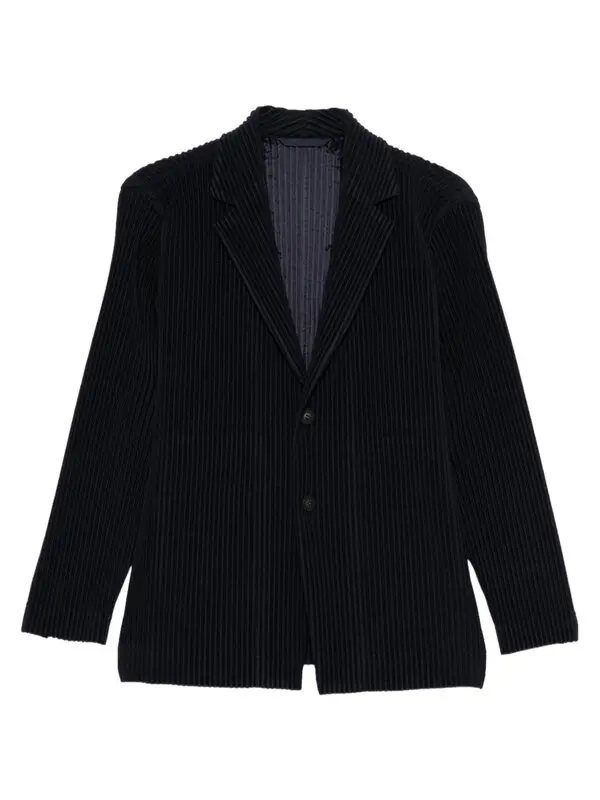 Issey Miyake Pleated Button Blazer - Multicolour