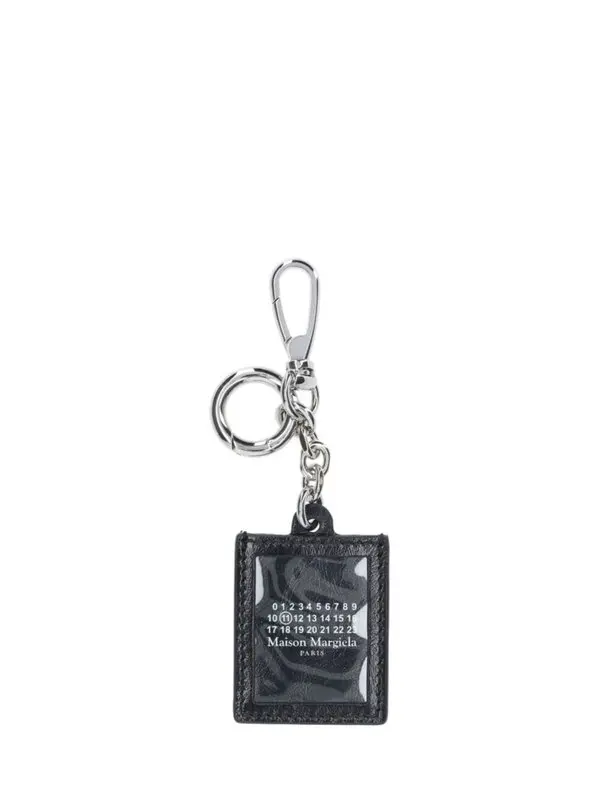 MAISON MARGIELA Logo-detail Keyring - Black