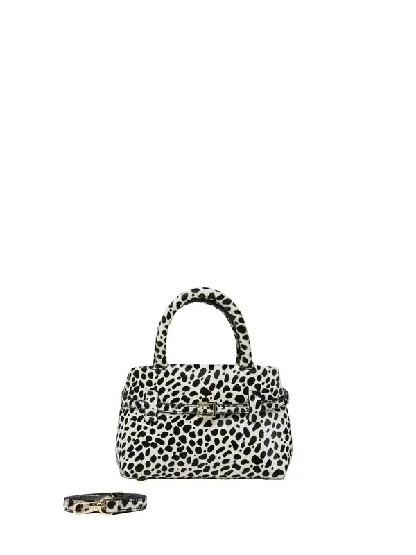Manu Atelier Le Cambon 20 Mini Handbag With Dalmatian Print - Multicolor