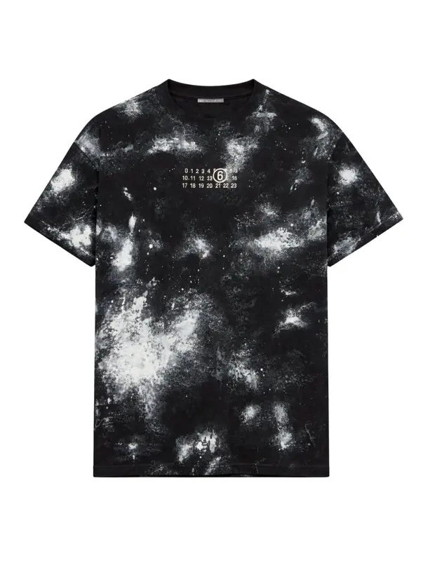 MAISON MARGIELA Painted Short Sleeve T-shirt - Black